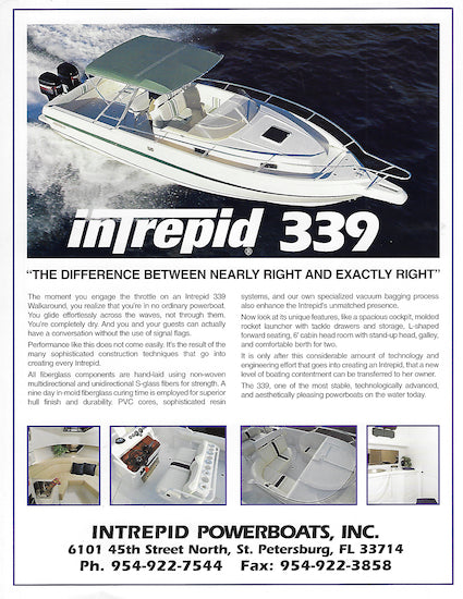 Intrepid 339 Walkaround Brochure – SailInfo I boatbrochure.com