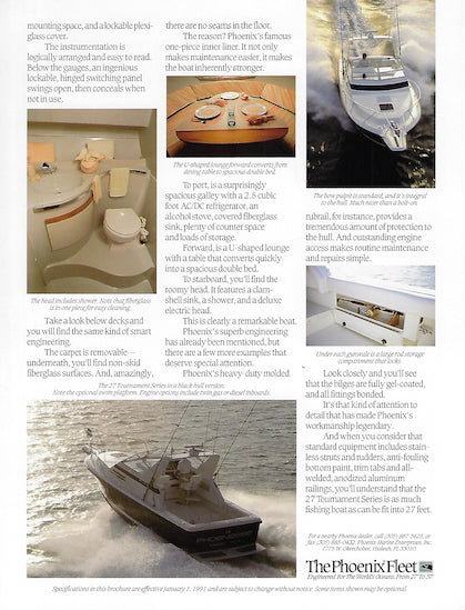 Phoenix 27 Tournament Series Brochure – SailInfo I boatbrochure.com