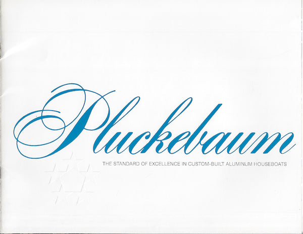 Pluckebaum Houseboat Brochure – SailInfo I boatbrochure.com