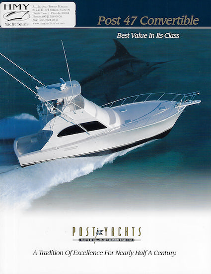 Post 47 Brochure – SailInfo I boatbrochure.com