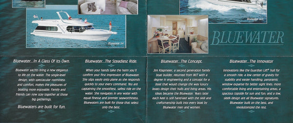 Bluewater 1994 Poster Brochure – SailInfo I boatbrochure.com