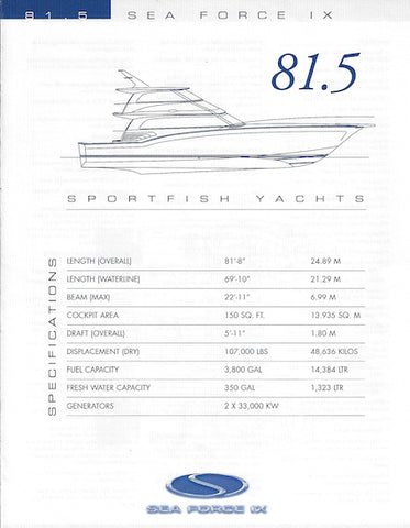 Sea Force IX Yachts – SailInfo I boatbrochure.com
