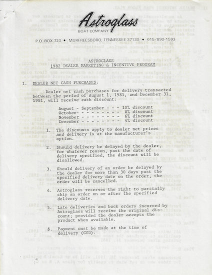 Astroglass 1982 Brochure – SailInfo I boatbrochure.com