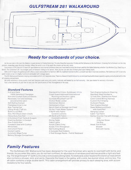 Gulfstream Boat Brochure Package – SailInfo I boatbrochure.com