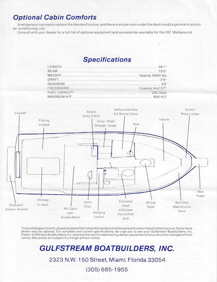 Gulfstream Boat Brochure Package – SailInfo I boatbrochure.com