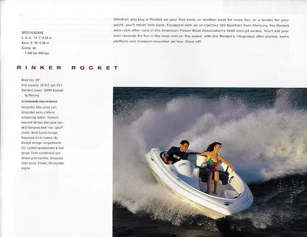 Rinker 1996 Brochure – SailInfo I boatbrochure.com