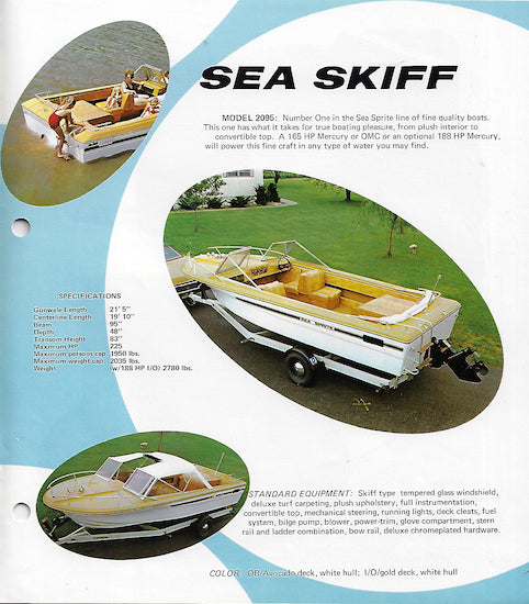 Sea Sprite 1970s Brochure – SailInfo I boatbrochure.com