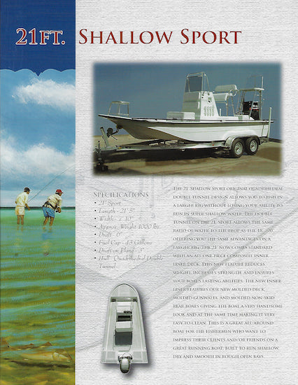 Shallow Sport 21 Brochure – SailInfo I boatbrochure.com