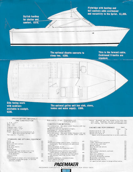 Pacemaker Sprint 26 Brochure – SailInfo I boatbrochure.com