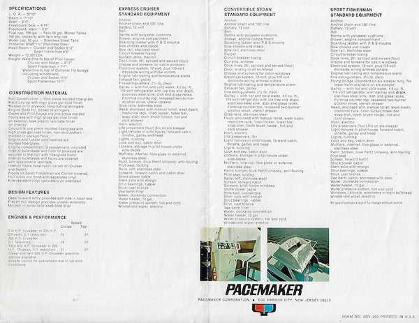Pacemaker 31 Express Cruisers, Convertible Sedans & Sport Fisherman Br ...