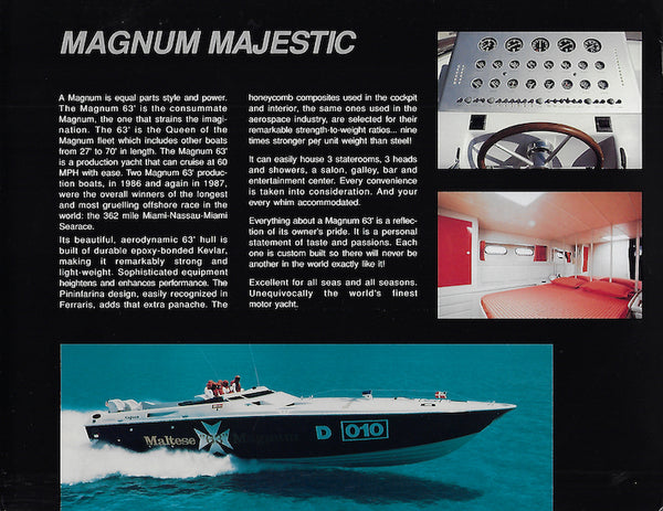 Magnum 63 Brochure – SailInfo I boatbrochure.com