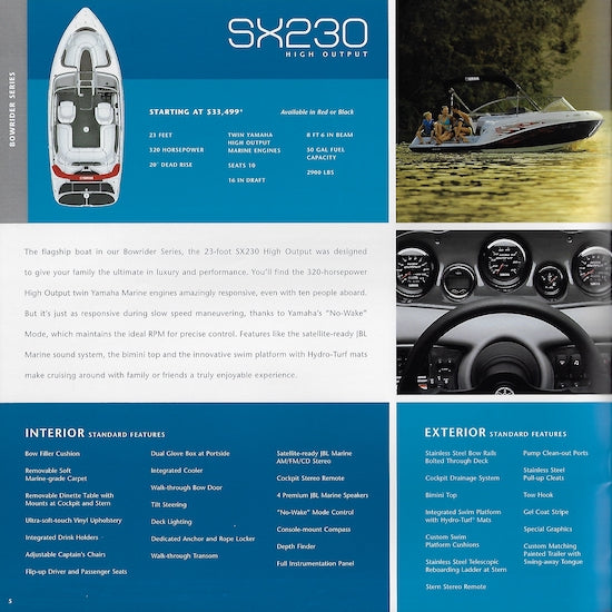 Yamaha 2006 Sport Boats Brochure – SailInfo I boatbrochure.com