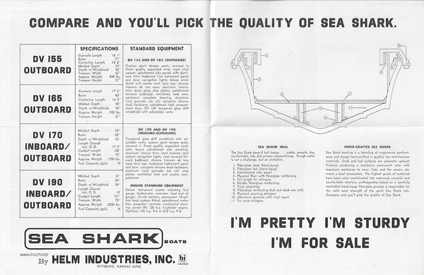 Sea Shark Brochure – SailInfo I boatbrochure.com