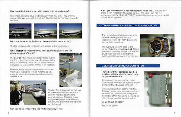 Lear Q&A Brochure – SailInfo I boatbrochure.com