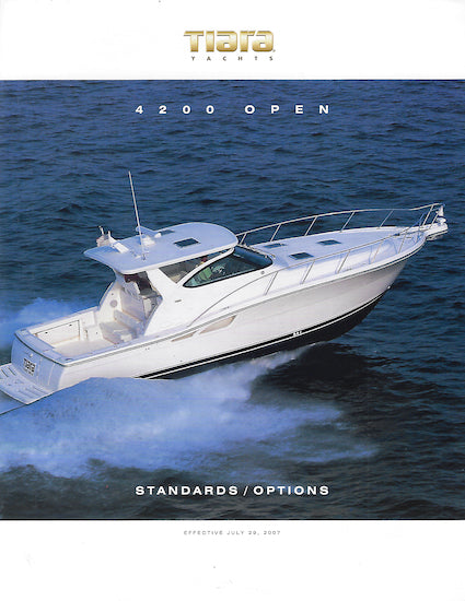 Tiara 4200 Open Specification Brochure – SailInfo I boatbrochure.com