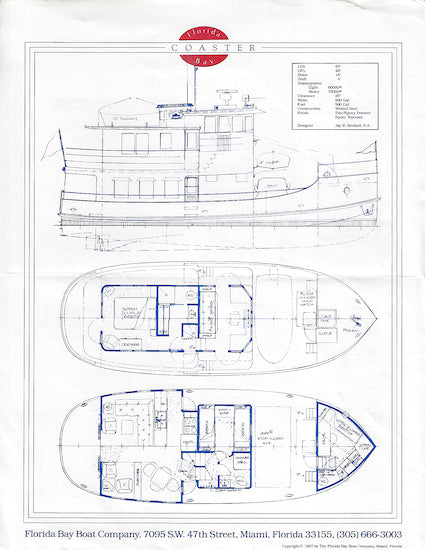 Florida Bay Coaster 50 Specification Brochure – SailInfo I boatbrochure.com