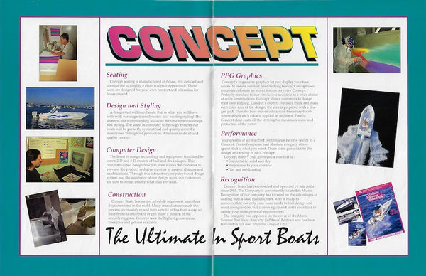 Concept Performance Boats Brochure – SailInfo I boatbrochure.com