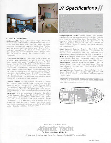 Atlantic 37 Brochure – SailInfo I boatbrochure.com
