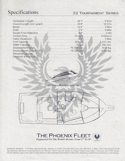 Phoenix 32 Tournament Series Specification Brochure – SailInfo I ...
