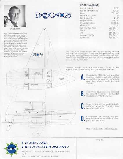 Balboa 26 Brochure – SailInfo I boatbrochure.com