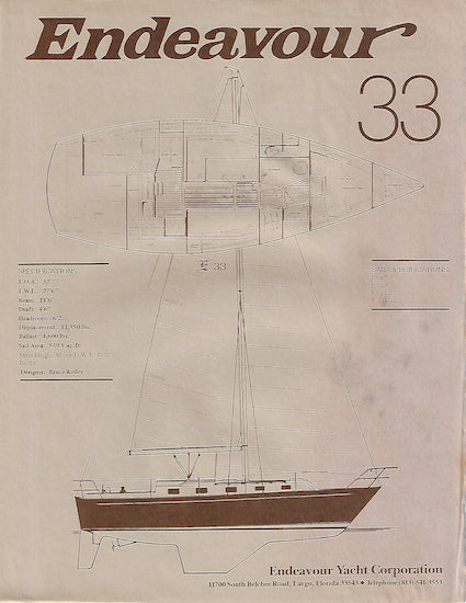 Endeavour 33 Brochure – SailInfo I boatbrochure.com