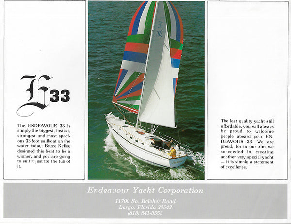 Endeavour 33 Brochure – SailInfo I boatbrochure.com
