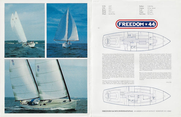 Freedom 44 Brochure – SailInfo I boatbrochure.com