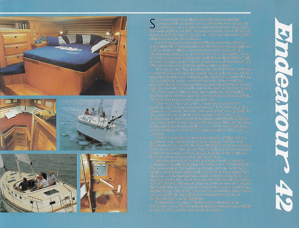 Endeavour 42 Brochure – SailInfo I boatbrochure.com