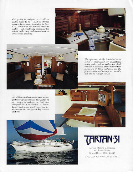 Tartan 31 Brochure – SailInfo I boatbrochure.com