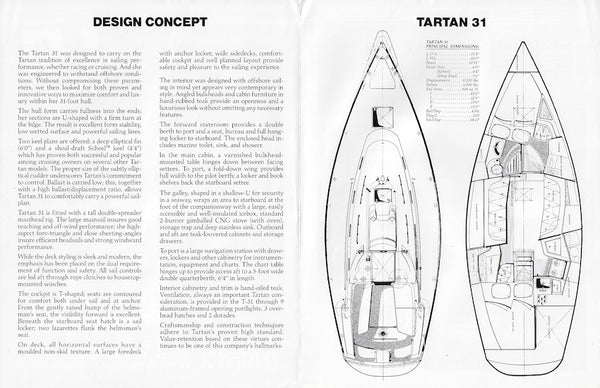 Tartan 31 Brochure – SailInfo I boatbrochure.com