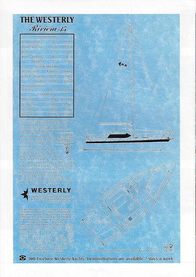 Westerly Riviera 35 Brochure – SailInfo I boatbrochure.com