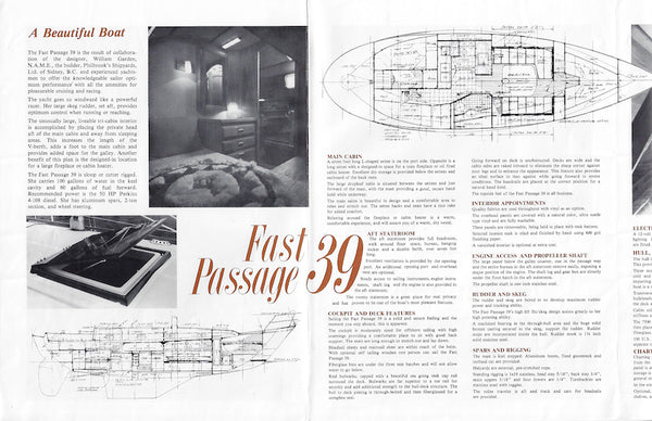 Fast Passage 39 Brochure – SailInfo I boatbrochure.com