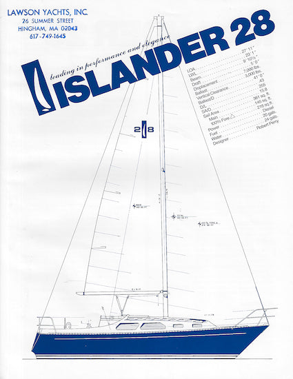 Islander 28 Specification Brochure – SailInfo I boatbrochure.com