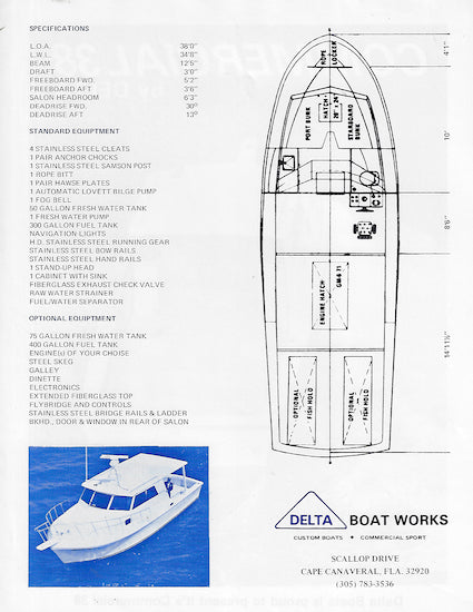 Delta 38 Commercial Brochure – SailInfo I boatbrochure.com
