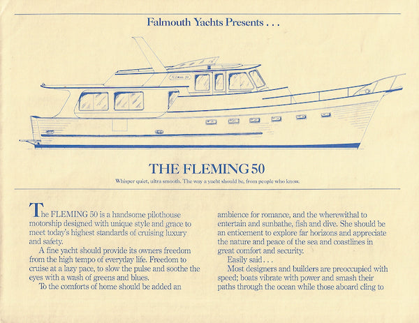 Fleming 50 Specification Brochure – SailInfo I boatbrochure.com