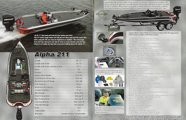 Legend 2000s Bass Boat Brochure – SailInfo I boatbrochure.com