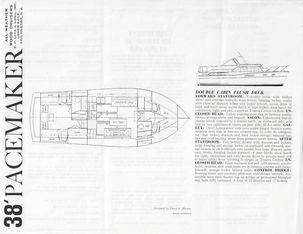 Pacemaker 38 Specification Brochure – SailInfo I boatbrochure.com