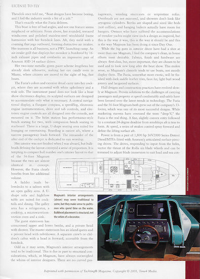 Magnum 60 Yachting Magazine Reprint Brochure – SailInfo I boatbrochure.com