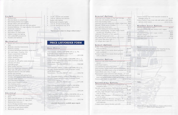 Radovcich 35 Flybridge Sportfisher Specification Brochure – SailInfo I ...