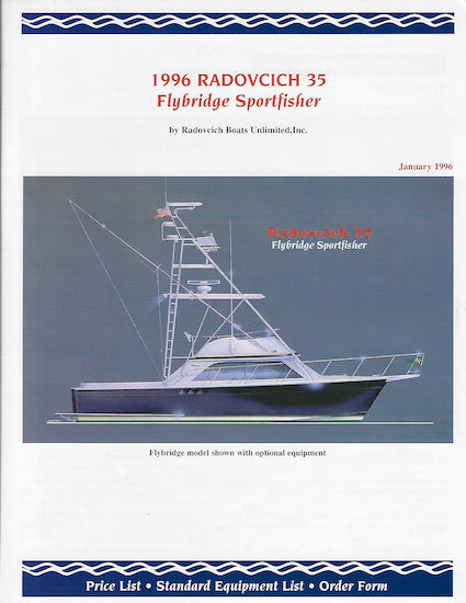 Radovcich 35 Flybridge Sportfisher Specification Brochure – SailInfo I ...