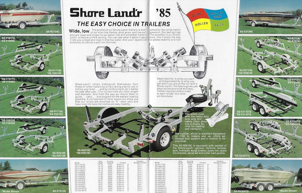 Shore Land'r 1985 Trailer Brochure – SailInfo I boatbrochure.com