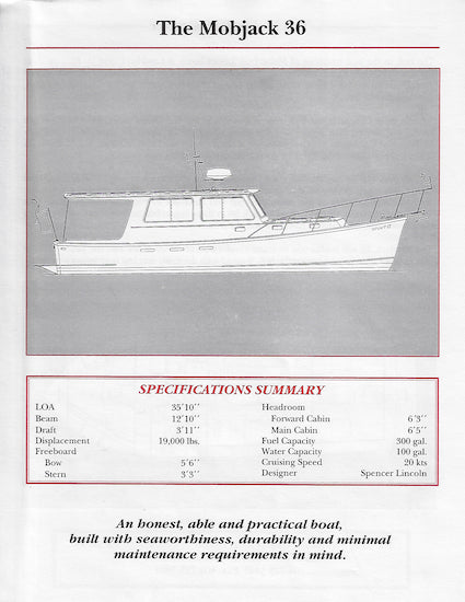 Zimmerman Mobjack 36 Brochure – SailInfo I boatbrochure.com