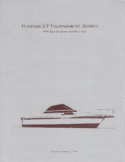 Phoenix 27 Tournament Series II Specification Brochure – SailInfo I ...