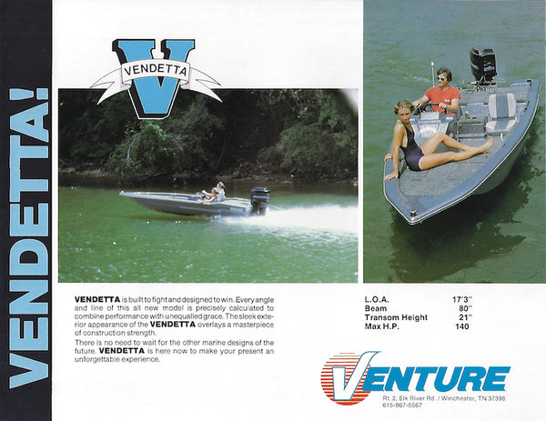Venture Vendetta Brochure – SailInfo I boatbrochure.com