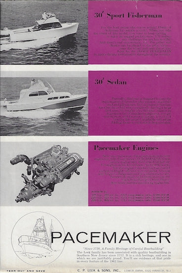 Pacemaker 1960s Brochure – SailInfo I boatbrochure.com