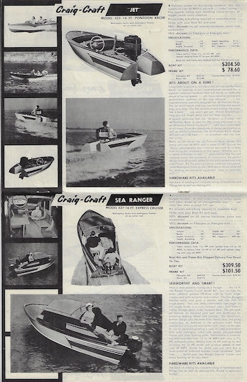 Craig Craft 1955 Kit Boat Brochure – SailInfo I boatbrochure.com