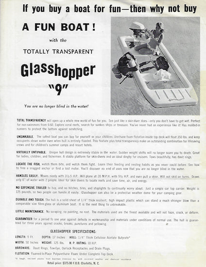 Submernautics Glasshopper Brochure – SailInfo I boatbrochure.com