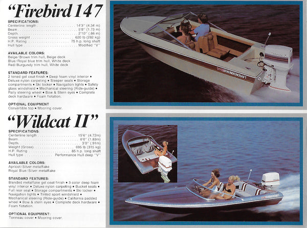 Thundercraft 1983 Brochure – SailInfo I boatbrochure.com