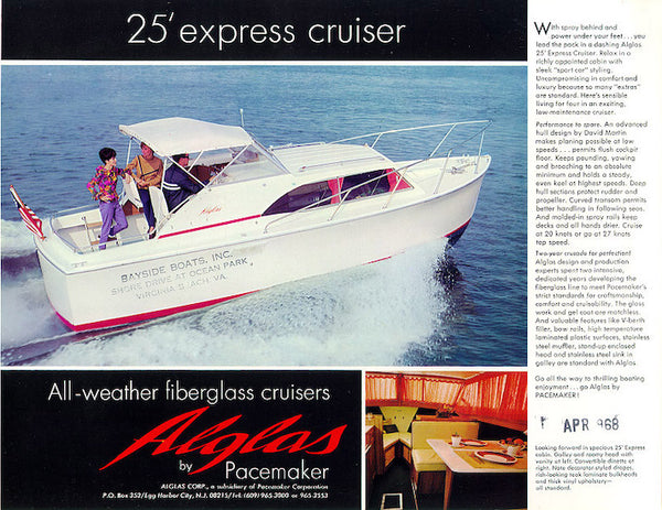 Pacemaker Alglas 25 Express Cruiser Brochure – SailInfo I boatbrochure.com