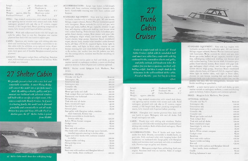 Ulrichsen 25 & 27 Brochure – SailInfo I boatbrochure.com